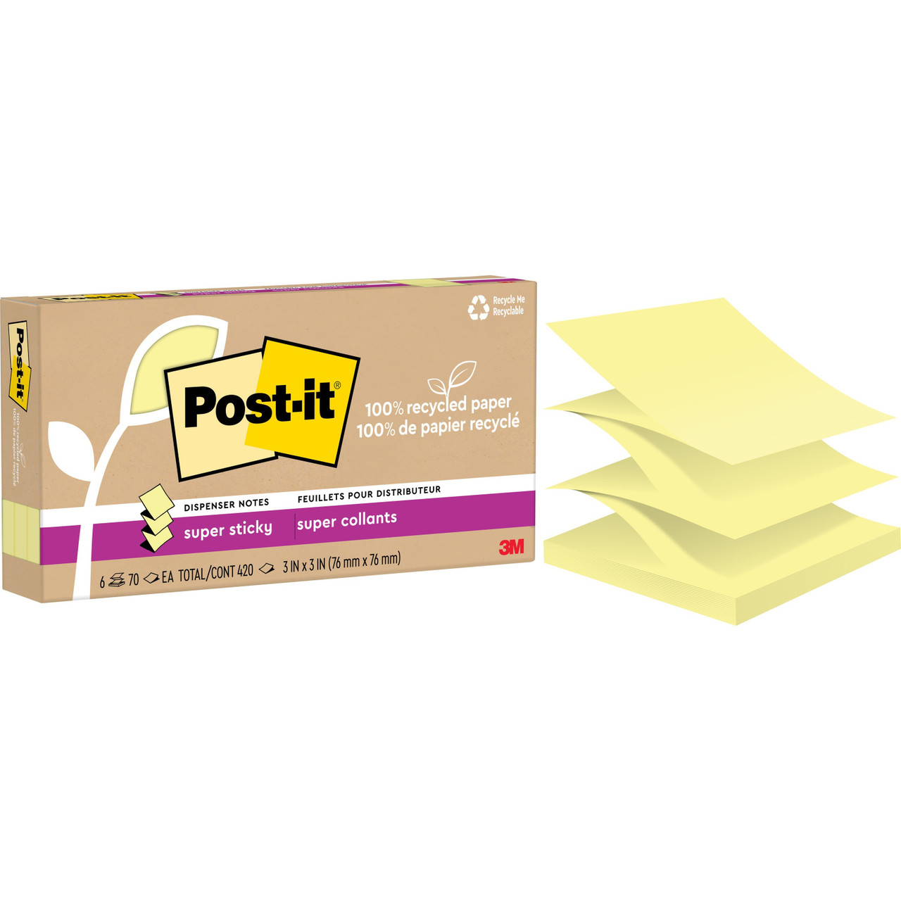Post-it R330R-6SSCY Super Sticky Adhesive Note | Nordisco.com