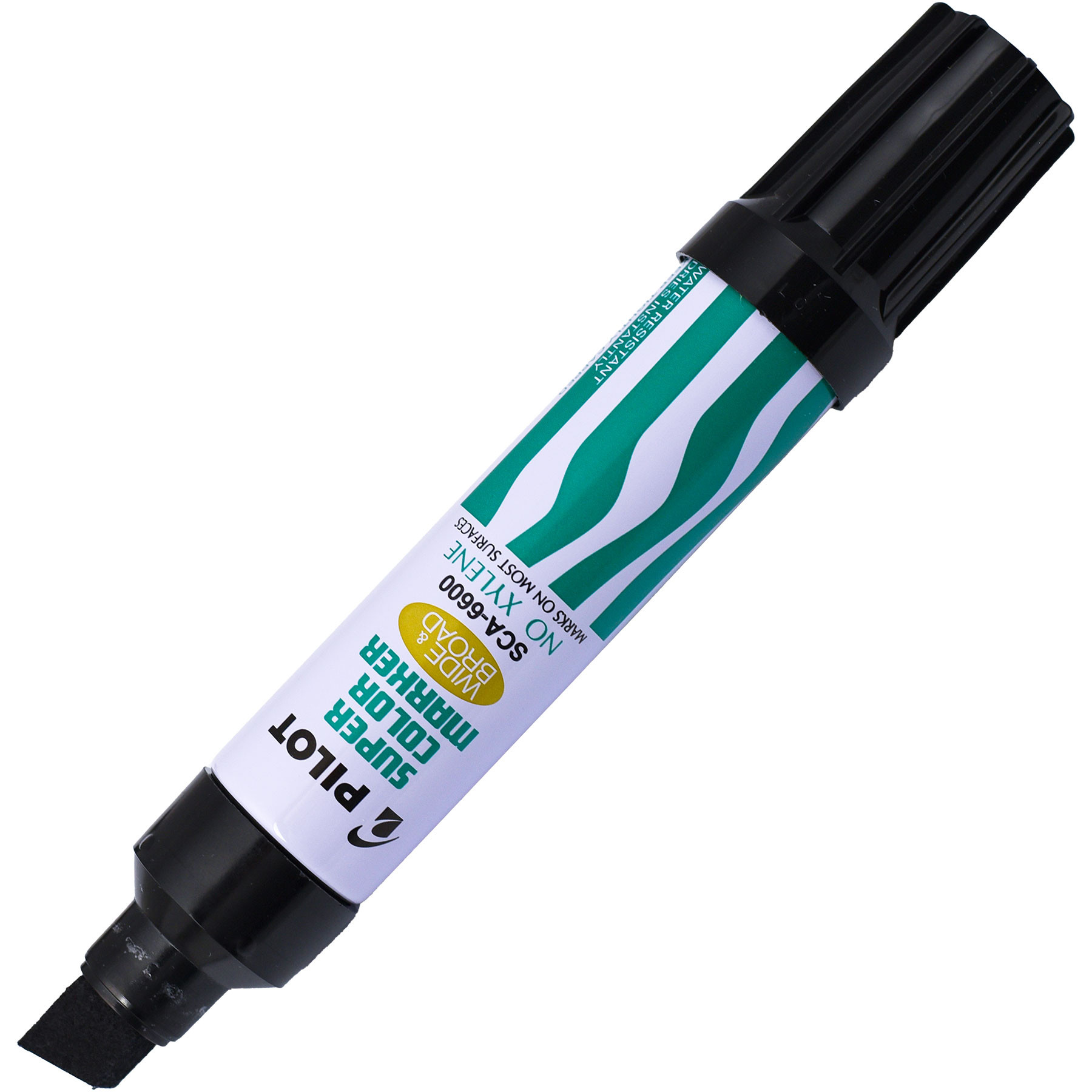 Pilot 45100 SCA-6600 Super Color Marker, No Xylene Black Permanent Ink ...