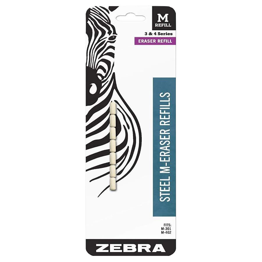 Zebra 83211 Steel M Eraser Refills, Pack of 7 Refills | Nordisco.com