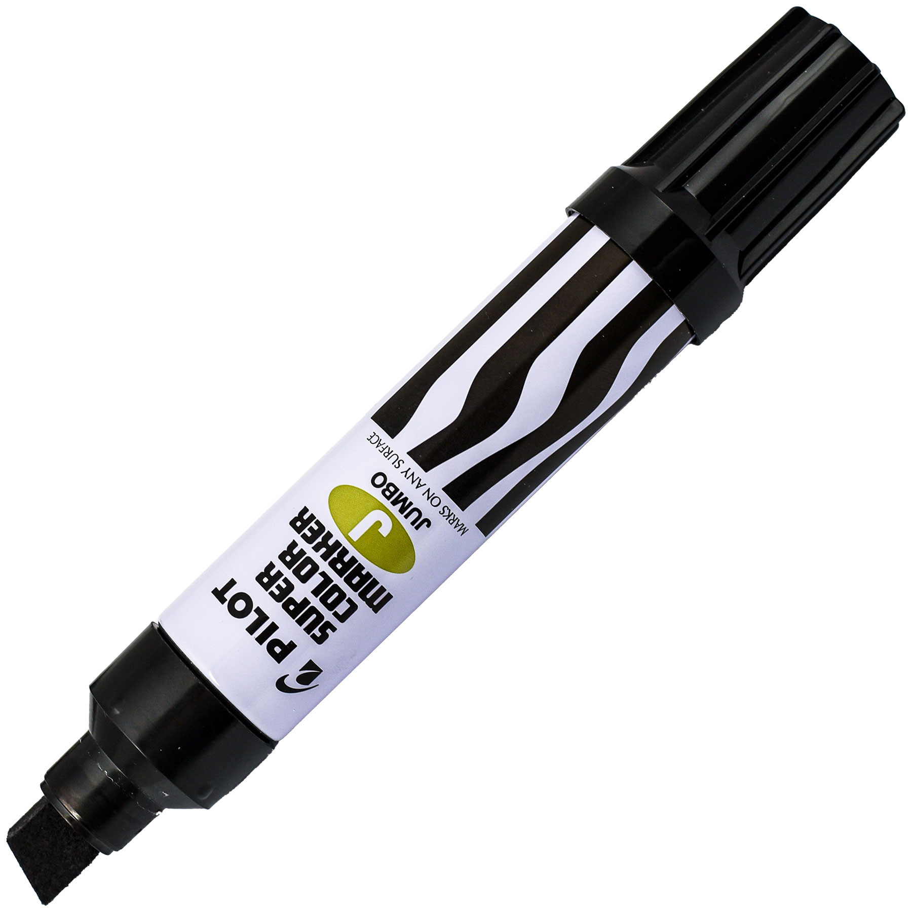 Pilot 43100 SC-6600 Super Color Marker Jumbo, Black Permanent Ink ...