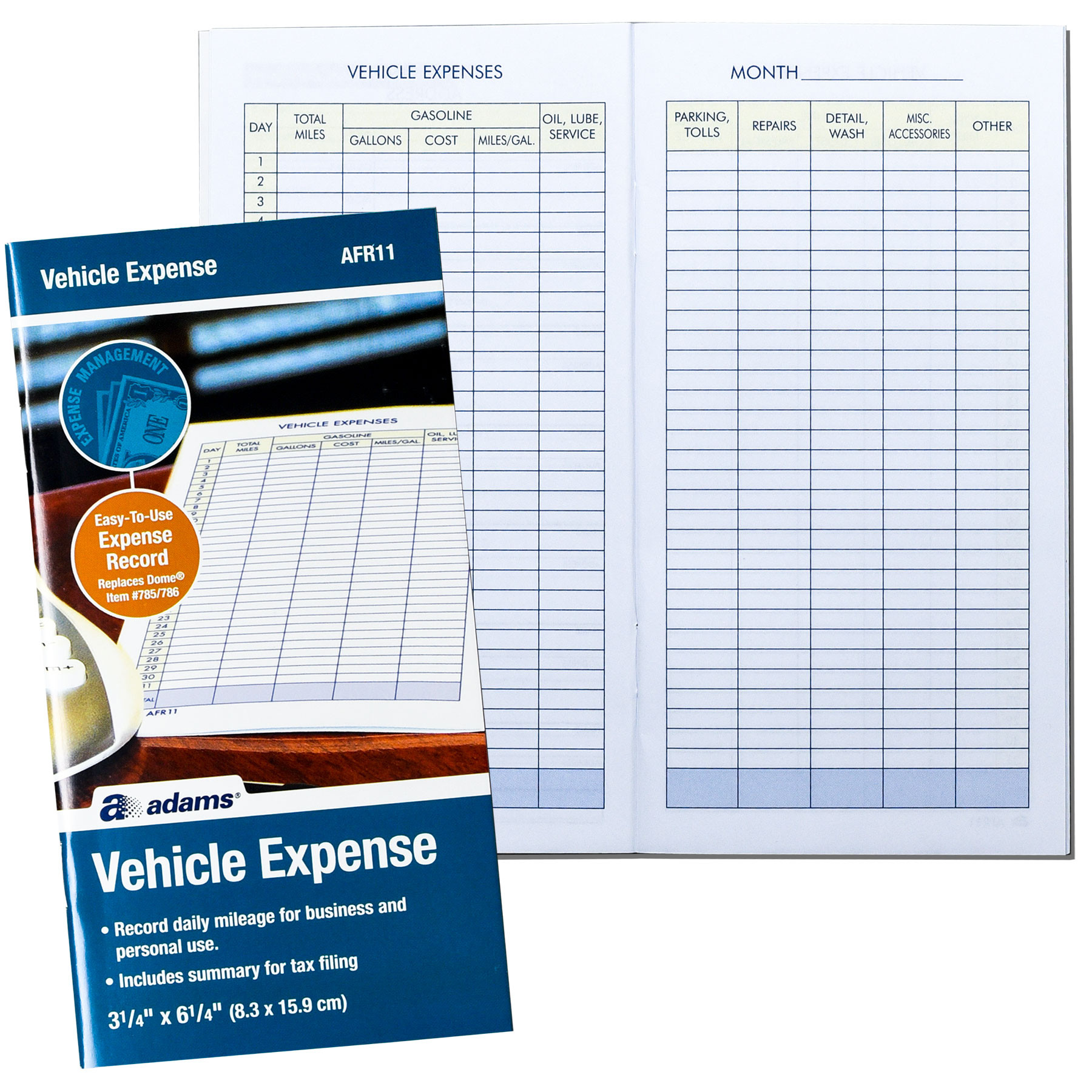 Dome 770 Auto Mileage Log | Nordisco.com