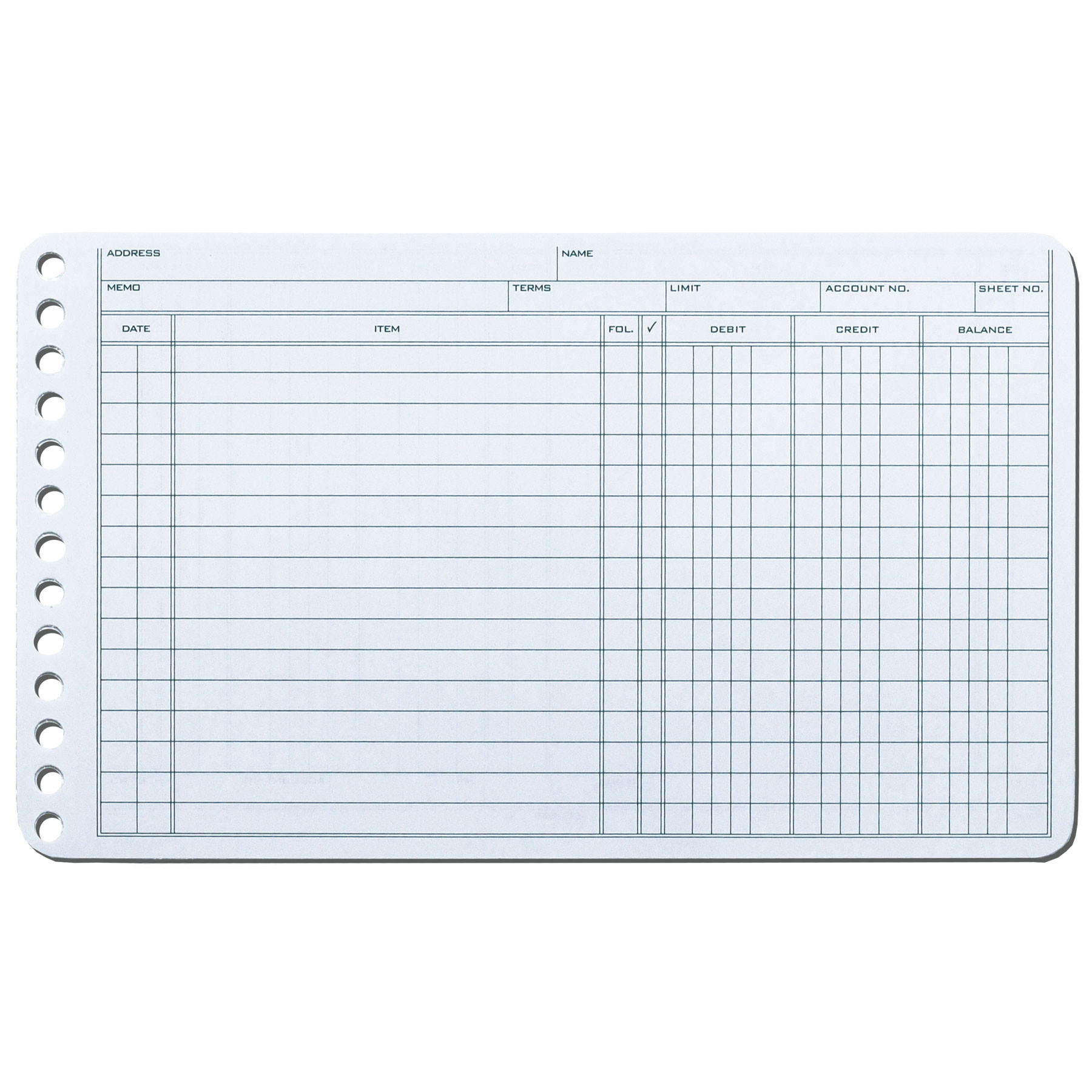 Adams ARB58100 6-Ring Ledger Binder Refill, 5 x 8-1/2", Pack of 100 ...