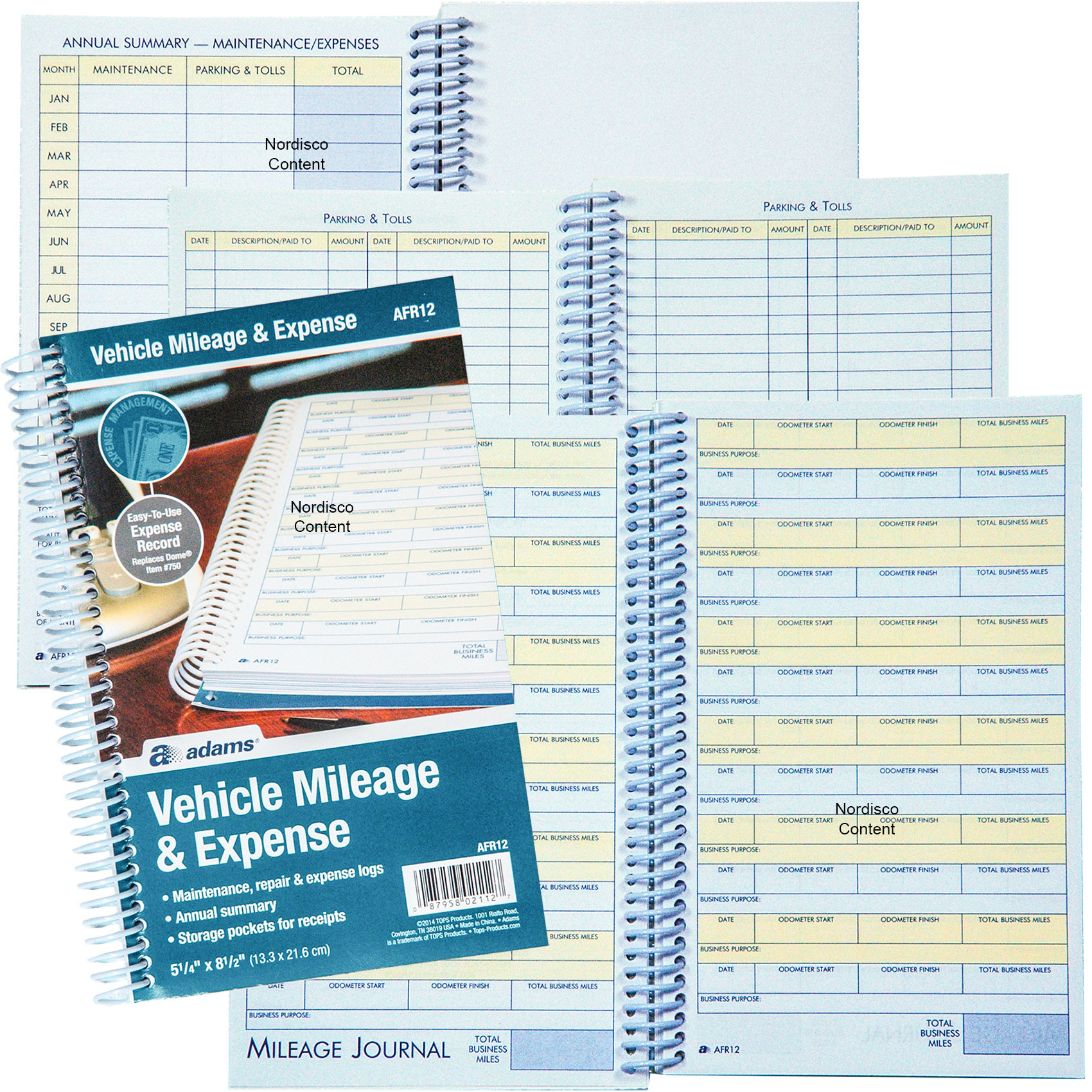 Dome 770 Auto Mileage Log | Nordisco.com