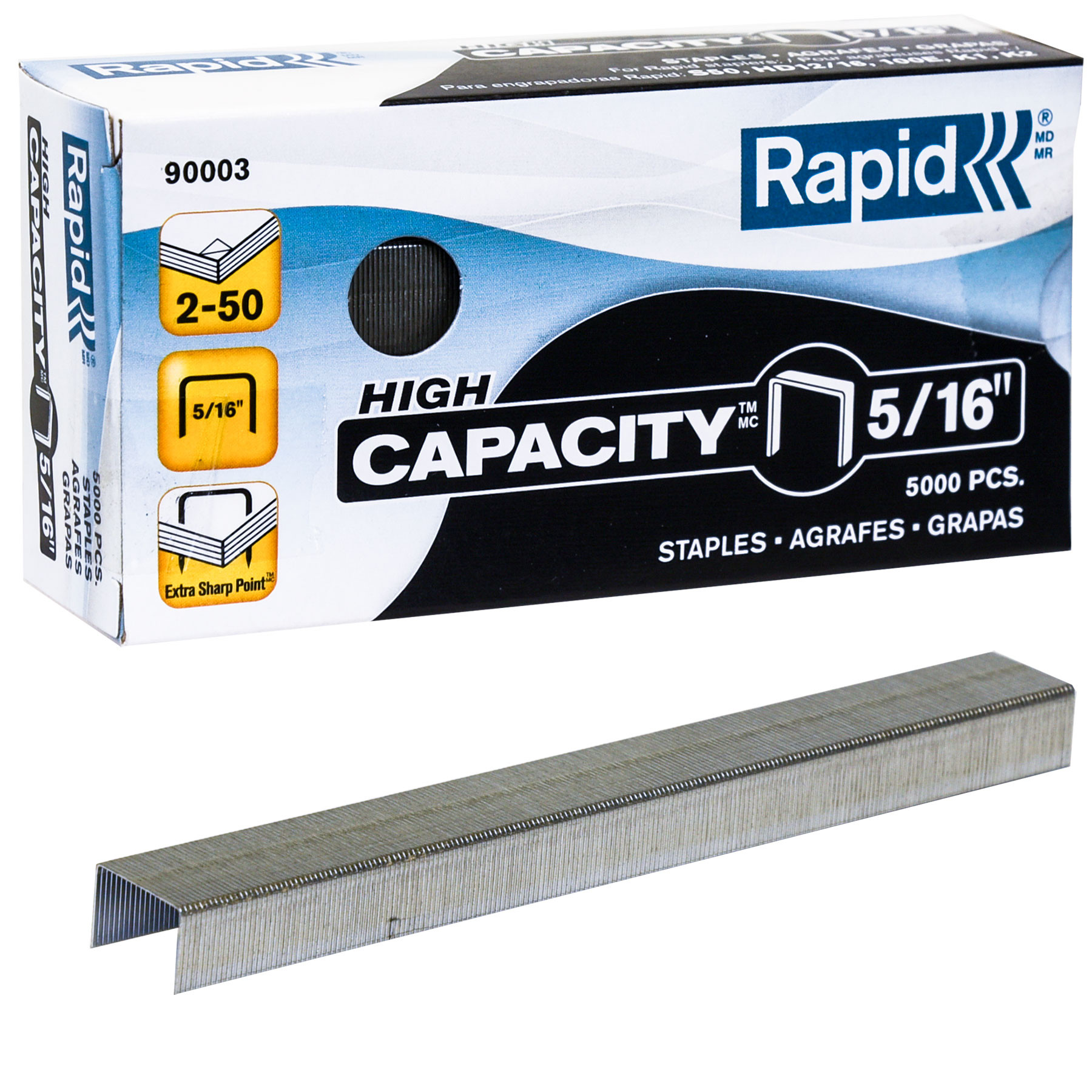 Rapid 26/8 90003 Staples, High Capacity, 5/16", Box of 5000 | Nordisco.com
