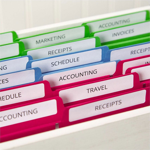 Avery 8593 White File Folder Labels for 1/3 Cut Folders, Pack of 150 ...
