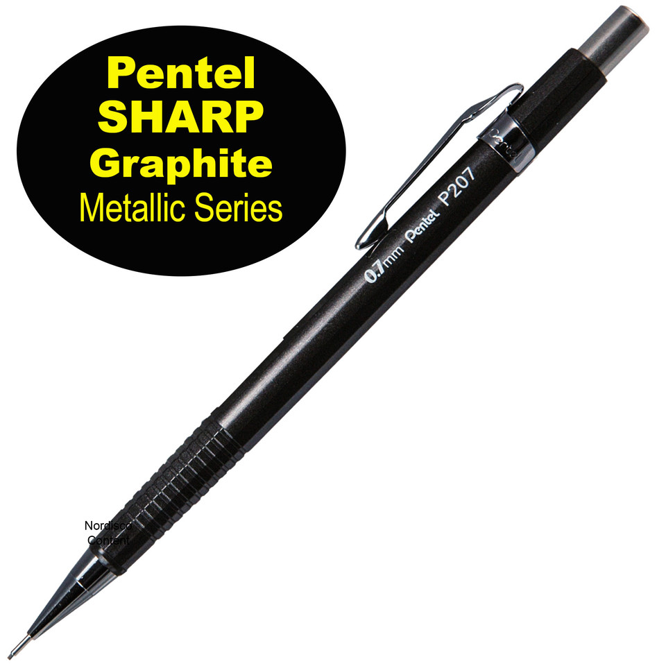 Pentel Sharp P207 P207MN 0.7mm Graphite Metallic Series Mechanical ...