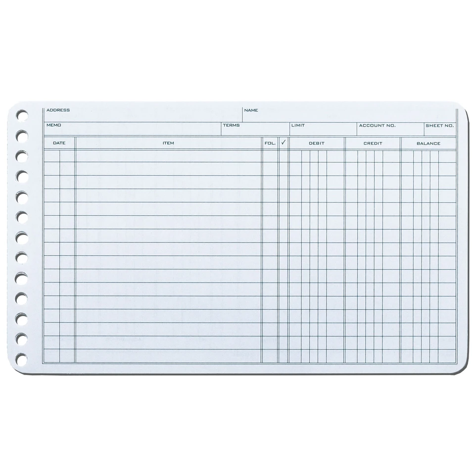 Adams ARB58100 6-Ring Ledger Binder Refill, 5 x 8-1/2", Pack of 100 ...