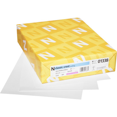 Classic Crest 01338 Premium Paper - Avon Brilliant White | Nordisco.com