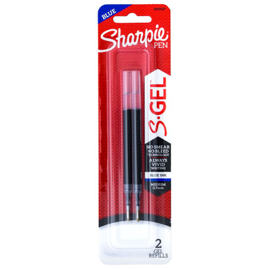 Sharpie S Gel Pen Refill 2141127, Blue Gel Ink, 0.7mm Medium, Pack of 2 ...