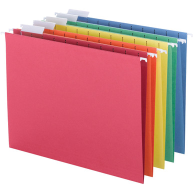 Business Source 5215AST 1/8-cut Tab Slots Hanging File Folder ...