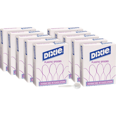 Dixie SM207CT Heavy Medium-weight Disposable Soup Spoons Grab-N-Go by ...