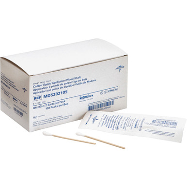 Medline MDS202105 Sterile Cotton-Tipped Applicators | Nordisco.com