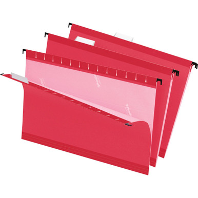 Pendaflex 4153 1/5 RED Reinforced Hanging Folders | Nordisco.com
