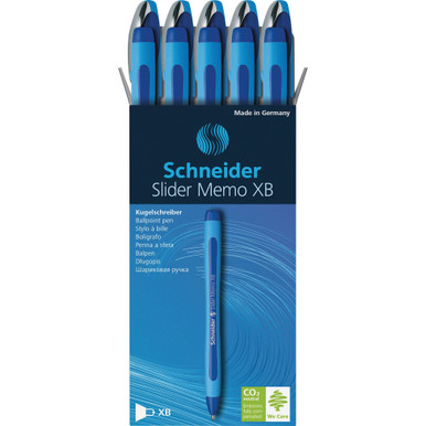 Schneider 150203 Slider Memo XB Ballpoint Pen | Nordisco.com