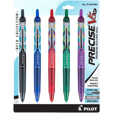 Pilot 41980 Precise V5 RT 41980 V5RP5001 Deco Collection, 0.5mm Extra ...