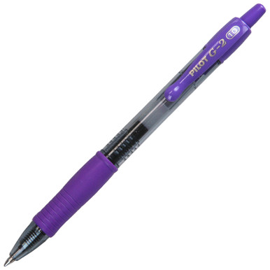 Pilot G2 10 Purple 31648, 1.0mm Bold Point, Purple Gel Ink Retractable ...
