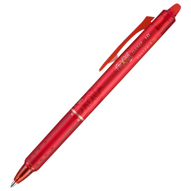 Pilot 11396 FriXion Clicker 10 Bold Point Erasable Red Gel Ink Pen ...