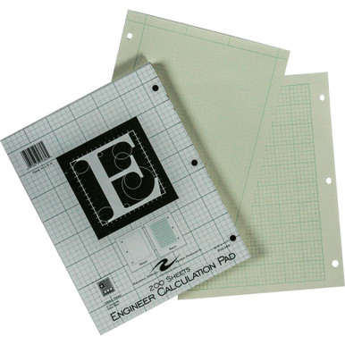 Roaring Spring 95389 Engineer Calculation Pad, 8.5 x 11", 5 Square Grid ...