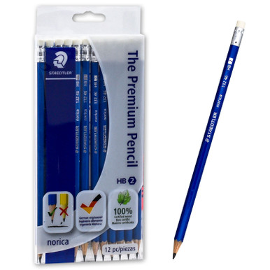 Staedtler Norica 13246 HB #2 13246CB12 Pre Sharpened Pencils, Pack of 12 | Nordisco.com