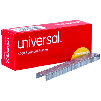 Universal UNV79000 Standard Staples, Chisel Point, Box of 5000 ...