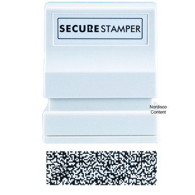 Secure Stamper S10 35300, ID Protection Stamp, Black Permanent Ink, 1/2 ...