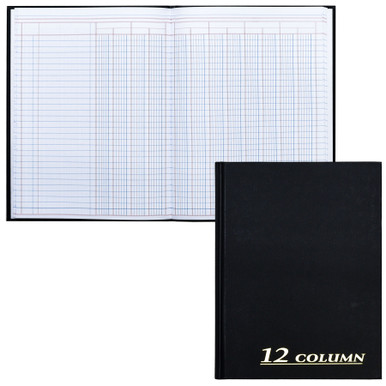 Adams Tops ARB8012M Account Book, 12 Column, 80 Pages 7 x 9-1/4 ...