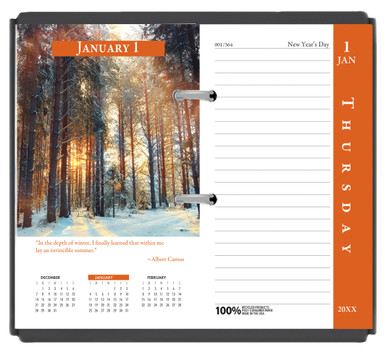 2026 Earthscapes HOD417 Desk Calendar Refill
