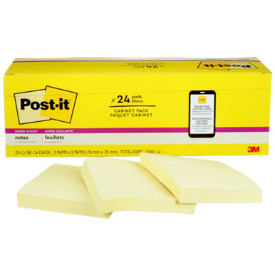Post-it 654-24SSCP Super Sticky Notes | Nordisco.com