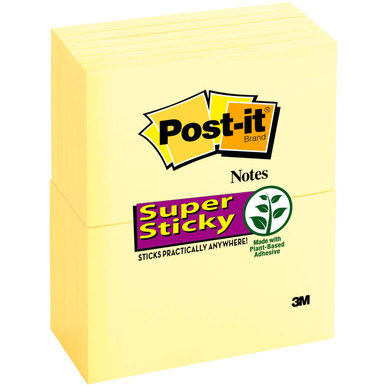 Post-it 655-12SSCY Super Sticky Notes | Nordisco.com