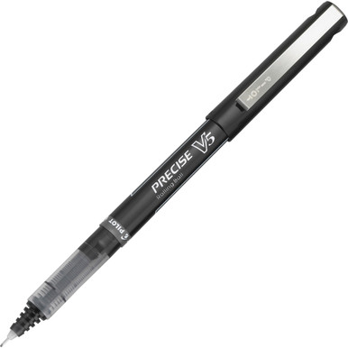 Pilot Precise V5 35334 PV5-BLK, Black Ink Rolling Ball Pen, 0.5mm Extra ...