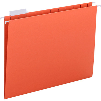 Smead C15HOR 64065 Orange Letter Size Hanging File Folders, 1/5 Cut ...