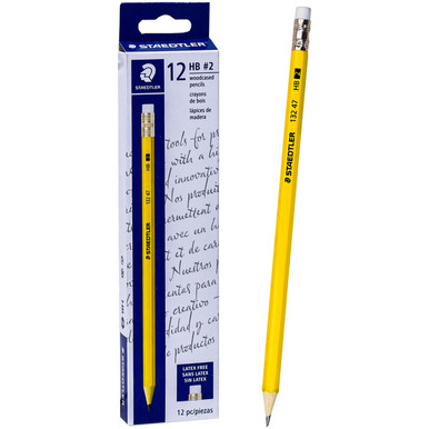 Staedtler 13247 HB #2 13247C12A6 Pre-Sharpened Pencils, Pack of 12 | Nordisco.com