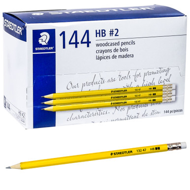 Staedtler 13247 HB #2 13247C144A Pre-Sharpened Pencils, Pack of 144 | Nordisco.com