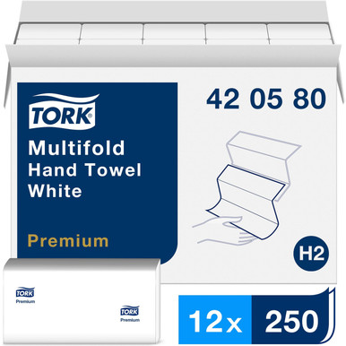 TORK 420580 Premium Multifold Hand Towel | Nordisco.com