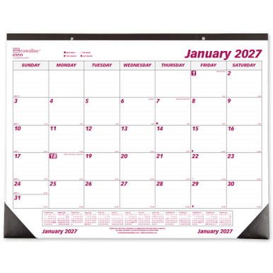 Brownline 2027 C1731 Desk Pad Calendar, 17 x 22"