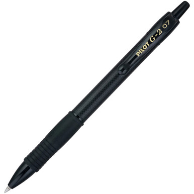 Pilot G2 EDGE 19855 0.7mm Black Gel Ink Retractable Rollerball Pen ...