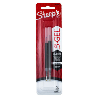 Sharpie S Gel Pen Refills 2096168, Black Gel Ink, 0.7mm Medium, Pack of ...