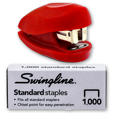 Swingline TOT Mini Stapler 48212 with Staples, Rio Red | Nordisco.com