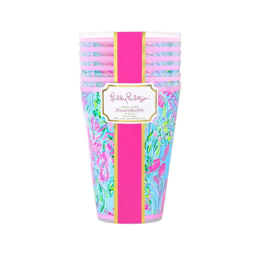 Lilly Pulitzer Pool Cups - Beach House Gift Boutique