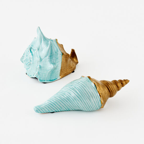 Stoneware Conch Sea Shell - Beach House Gift Boutique