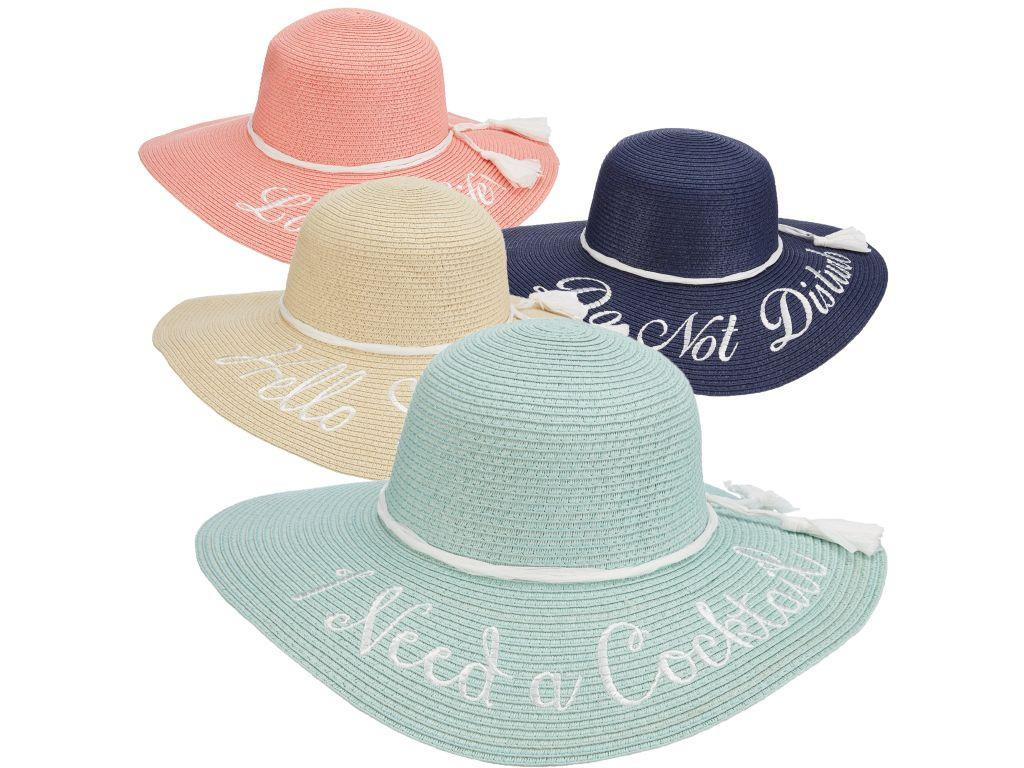 Fun Tropical Saying Ocean Sun Hat - Beach House Gift Boutique