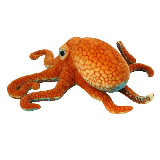 Nature Planet Realistic Stuffed Octopus - Beach House Gift Boutique
