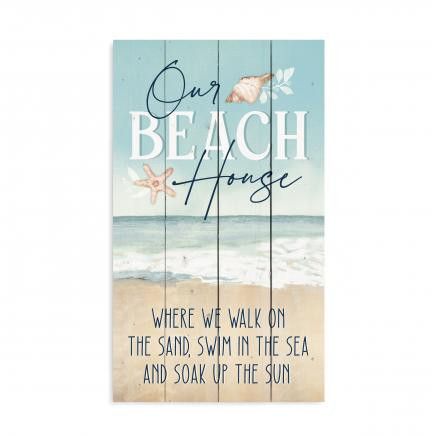 Our Beach House Pallet Wood Wall Art Sign - Beach House Gift Boutique