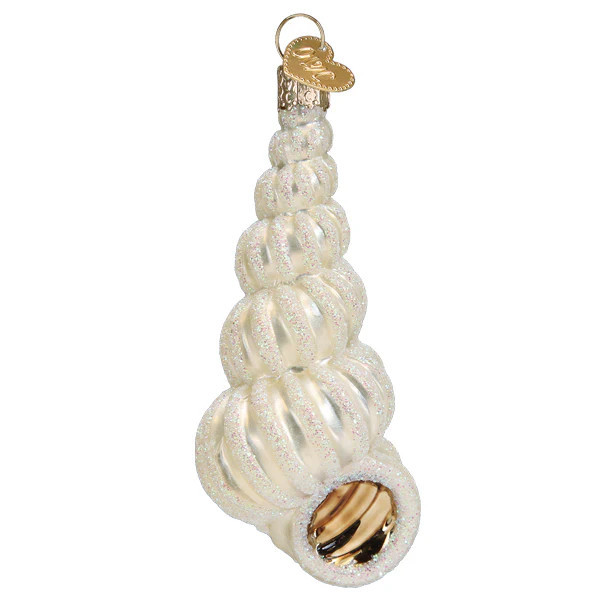 Old World Christmas Wentletrap Sea Shell Glass Tree Ornament - Beach ...