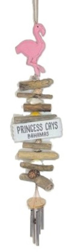 Koppe Welcome Pink Flamingo Boynton Beach Florida Wood Wind Chime ...