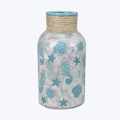 Sea Life Glass Jar Light - Beach House Gift Boutique