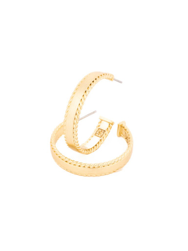 Michelle McDowell Skylar Medium Gold Golden Hour Hoop Earrings - Beach ...