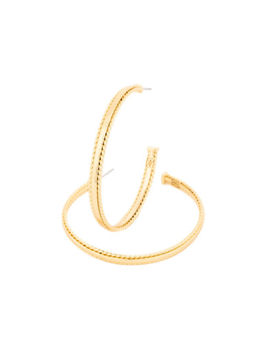 Michelle McDowell Skylar Large Gold Golden Hour Hoop Earrings - Beach ...