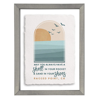 Sincere Surroundings Boynton Beach Shell In Your Pocket Framed Paper ...