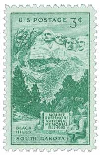 1011 - 1952 3c Mt. Rushmore Memorial - Mystic Stamp Company